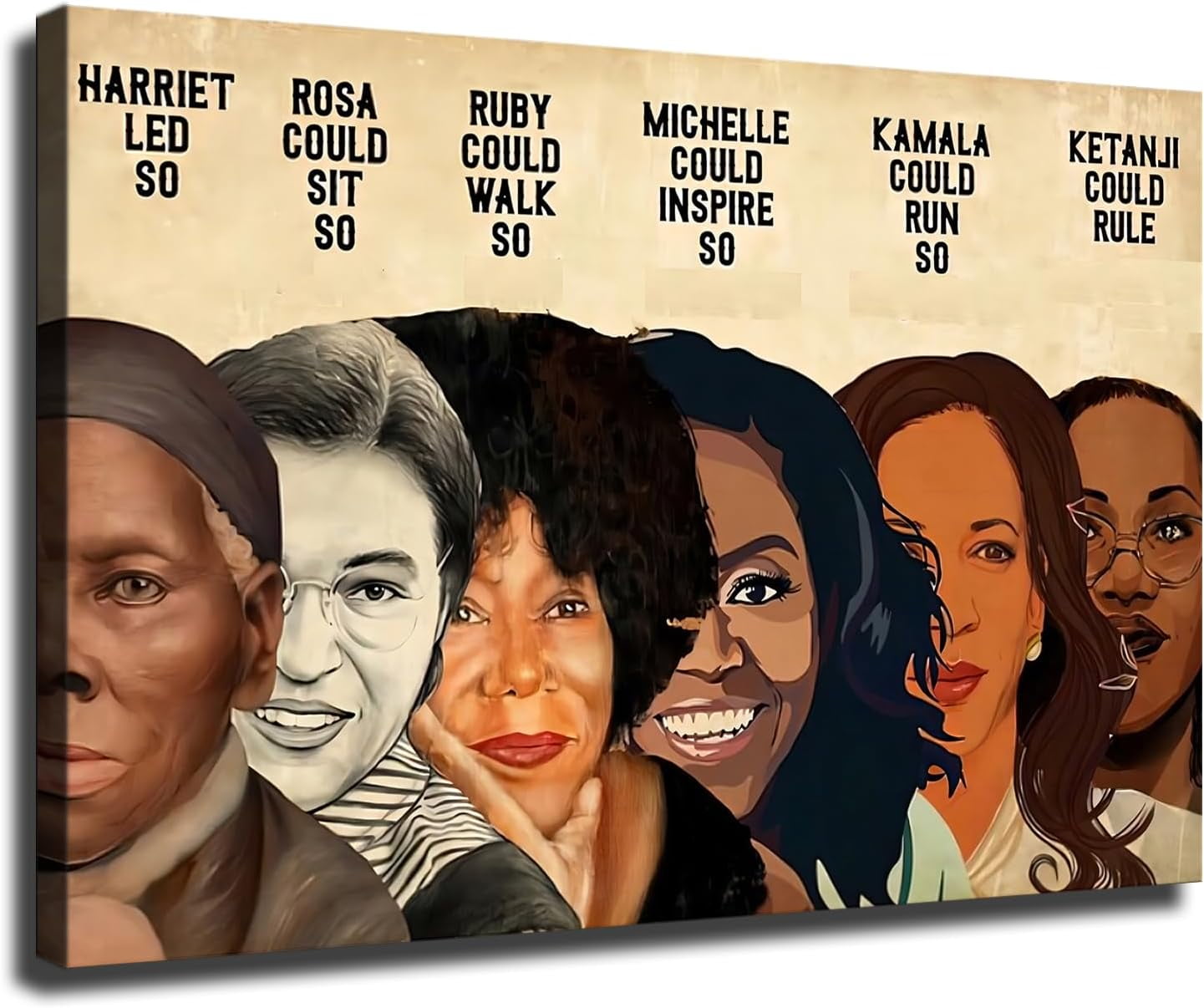 Black Women In History Canvas Art Poster Picture HD Print Poster Retro ...