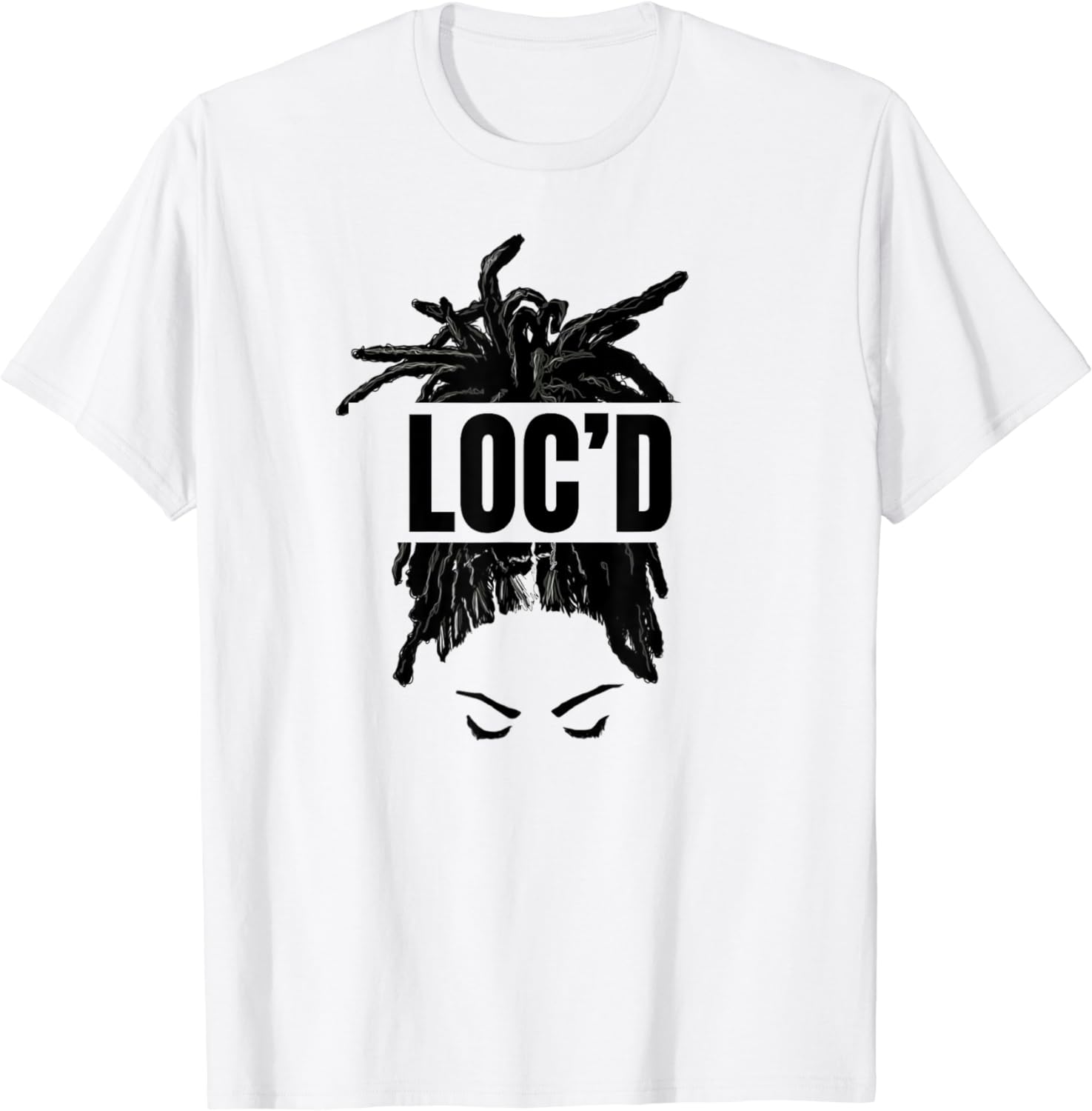Black Women LOC'd - Funny Melanin Afro Lover T-Shirt - Walmart.com