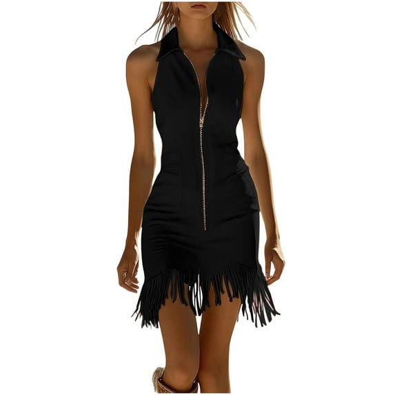 Black Women Sleeveless Dresses Homecoming Dress for Teen Girls V Turtle ...