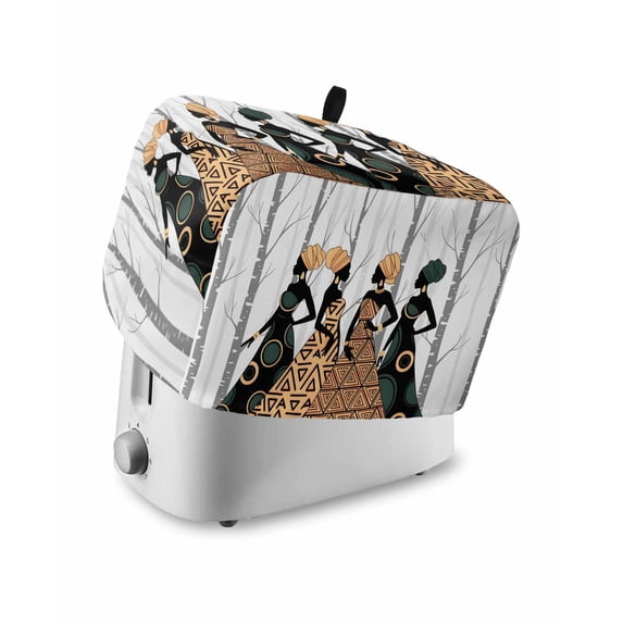 Black Women Small Toaster Cover 2 Slice, Kitchen Appliance Covers ...