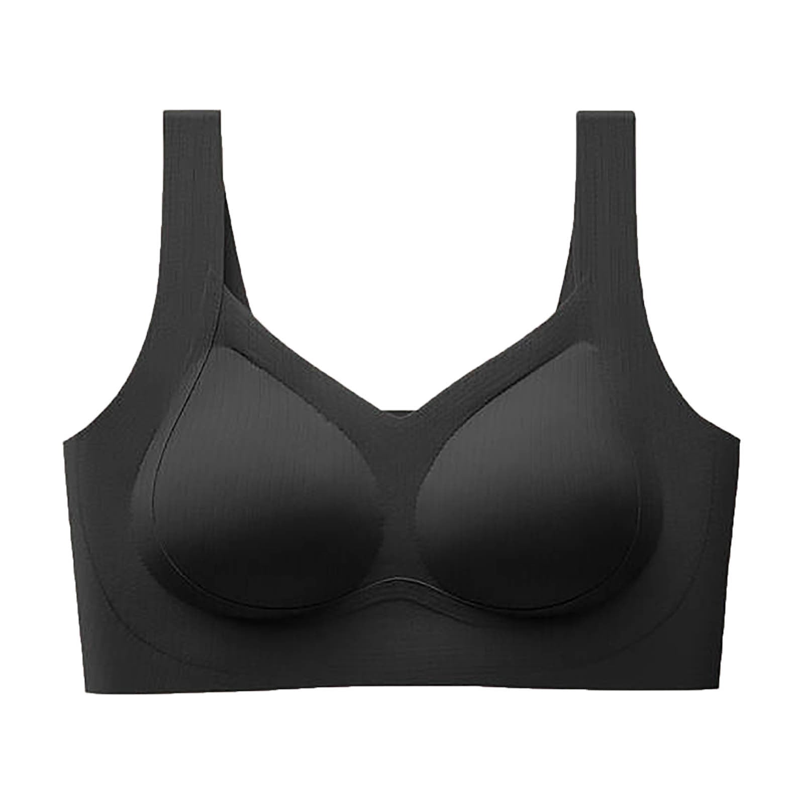 Black Women Spandex Bra for Women Seamless Wireless 2025 Clothes ...