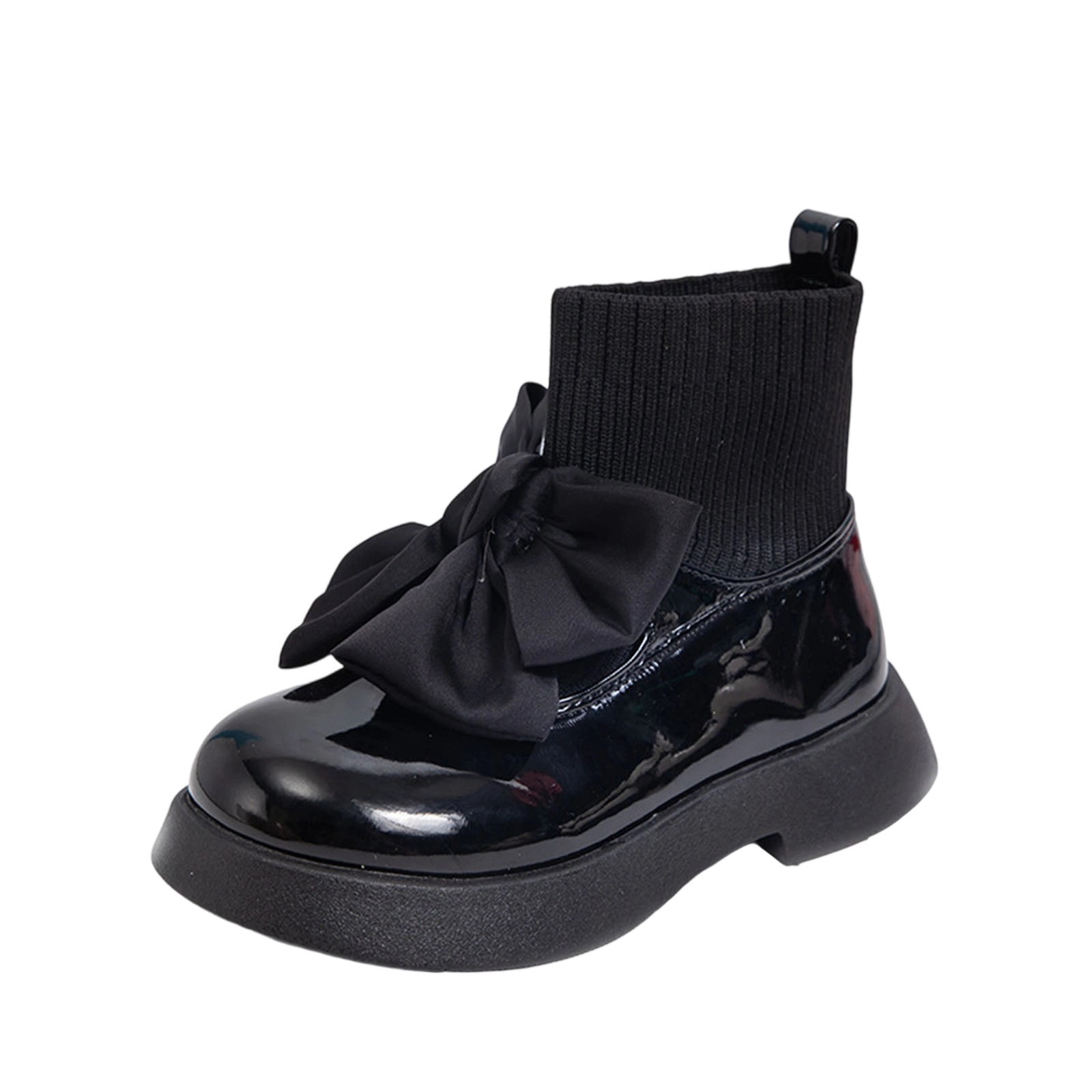 Black Women Stylish Footwear With Artificial Leather Construction For ...