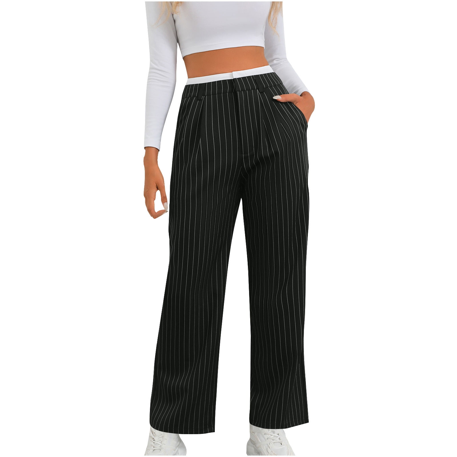 Black Women Work Office Modest Trousers Pants Trousers Pants Blazers ...