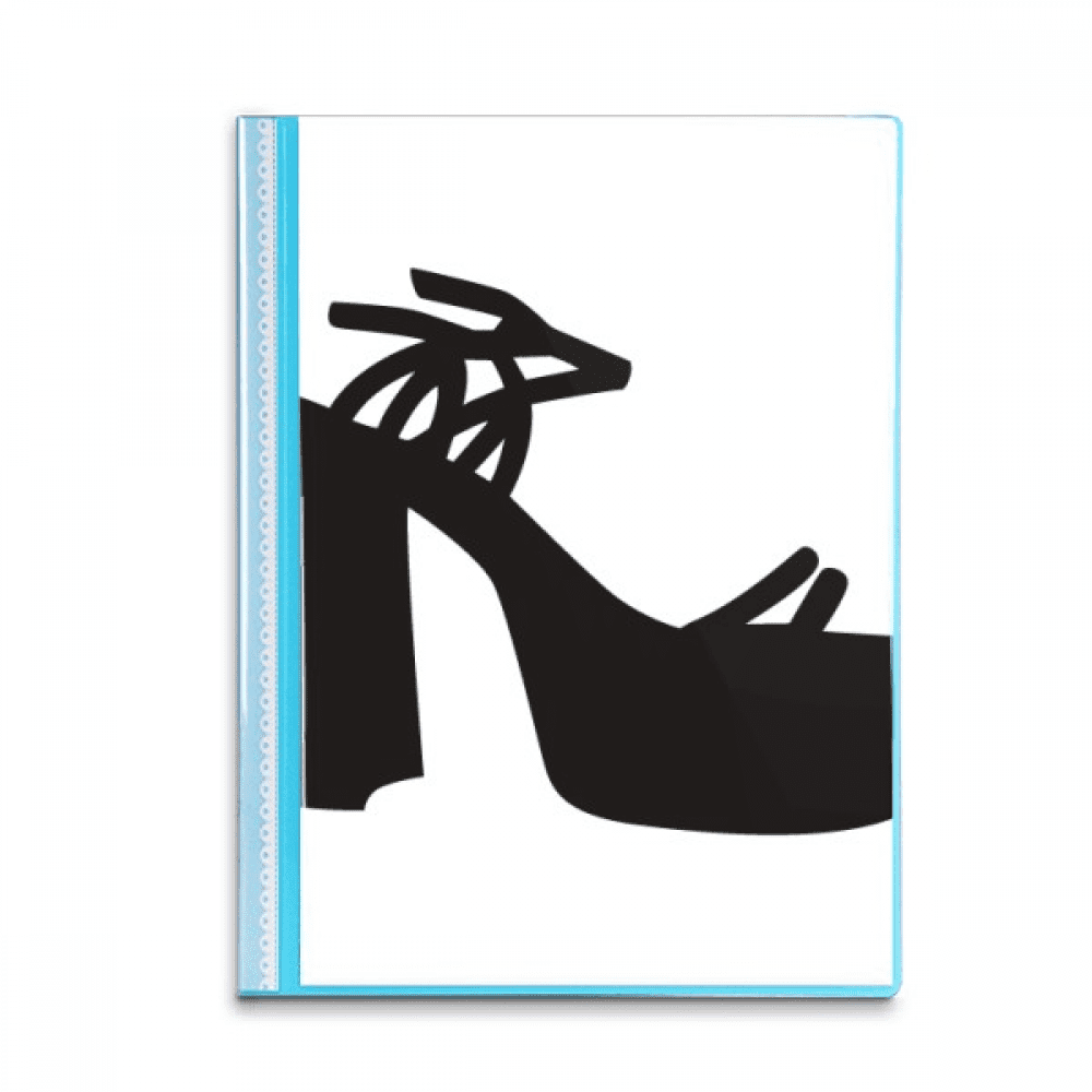 Black Women's High Heels Outline Pattern Book Sheet Protectors ...