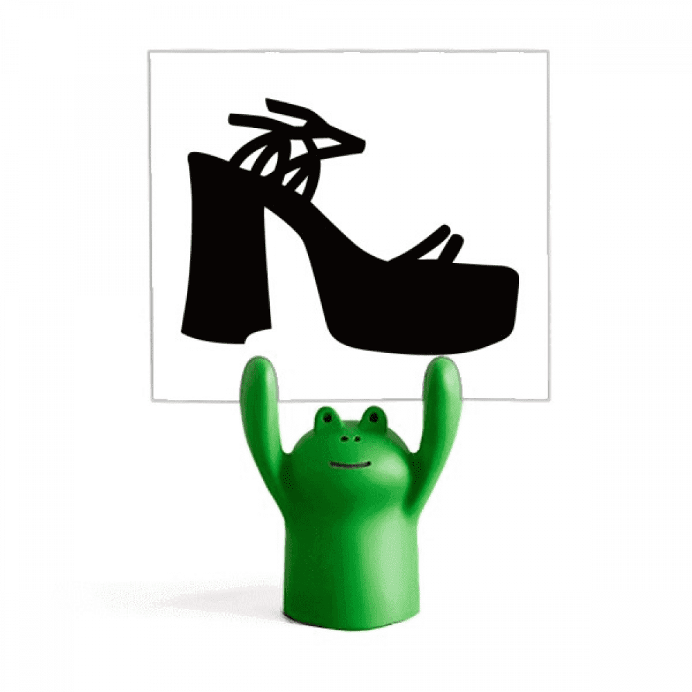 Black Women's High Heels Outline Pattern Memo Holder Cartoon Animal ...