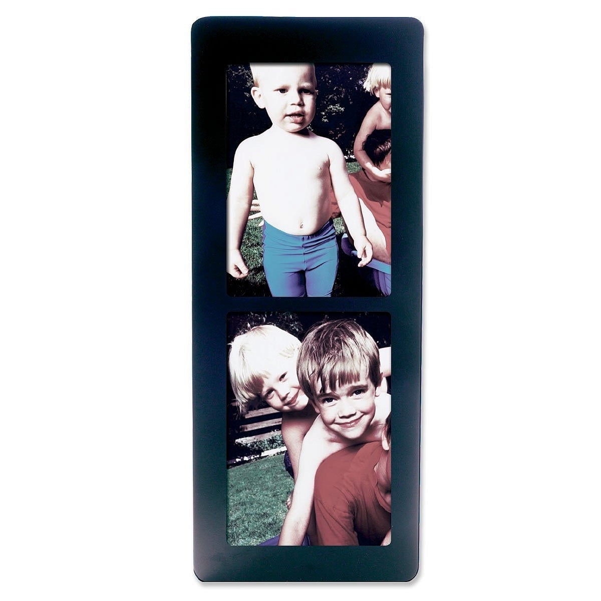 Black Wood 5x7 Multi Double Vertical Picture Frame - Walmart.com