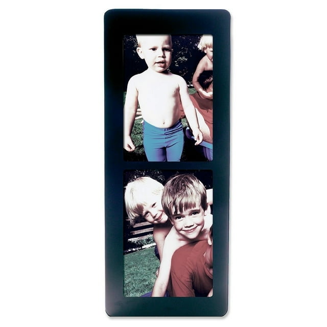 Black Wood 5x7 Multi Double Vertical Picture Frame - Walmart.com