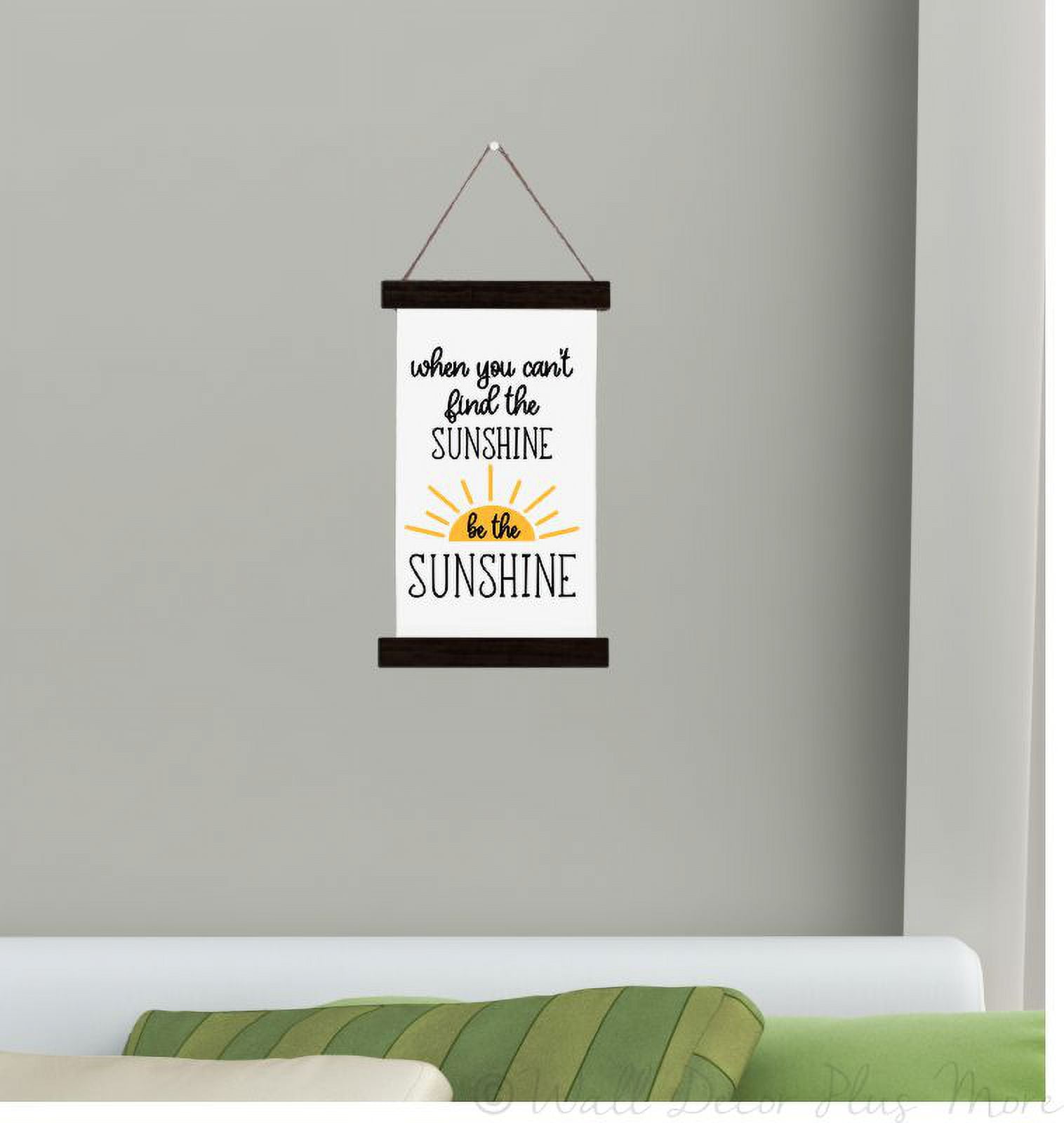 Black Wood, Canvas Sign, Be the Sunshine Wall Decor Quote Sign ...