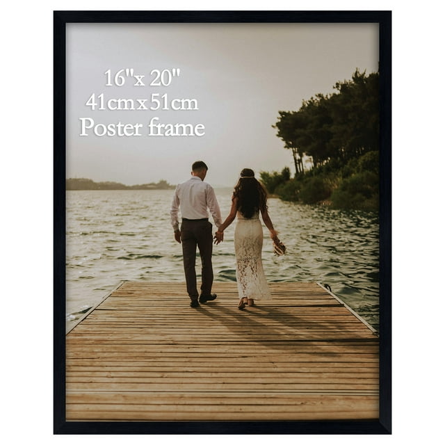 Black 16x20 Poster Frame, Large 16 x 20 Picture Frames for Wall ...