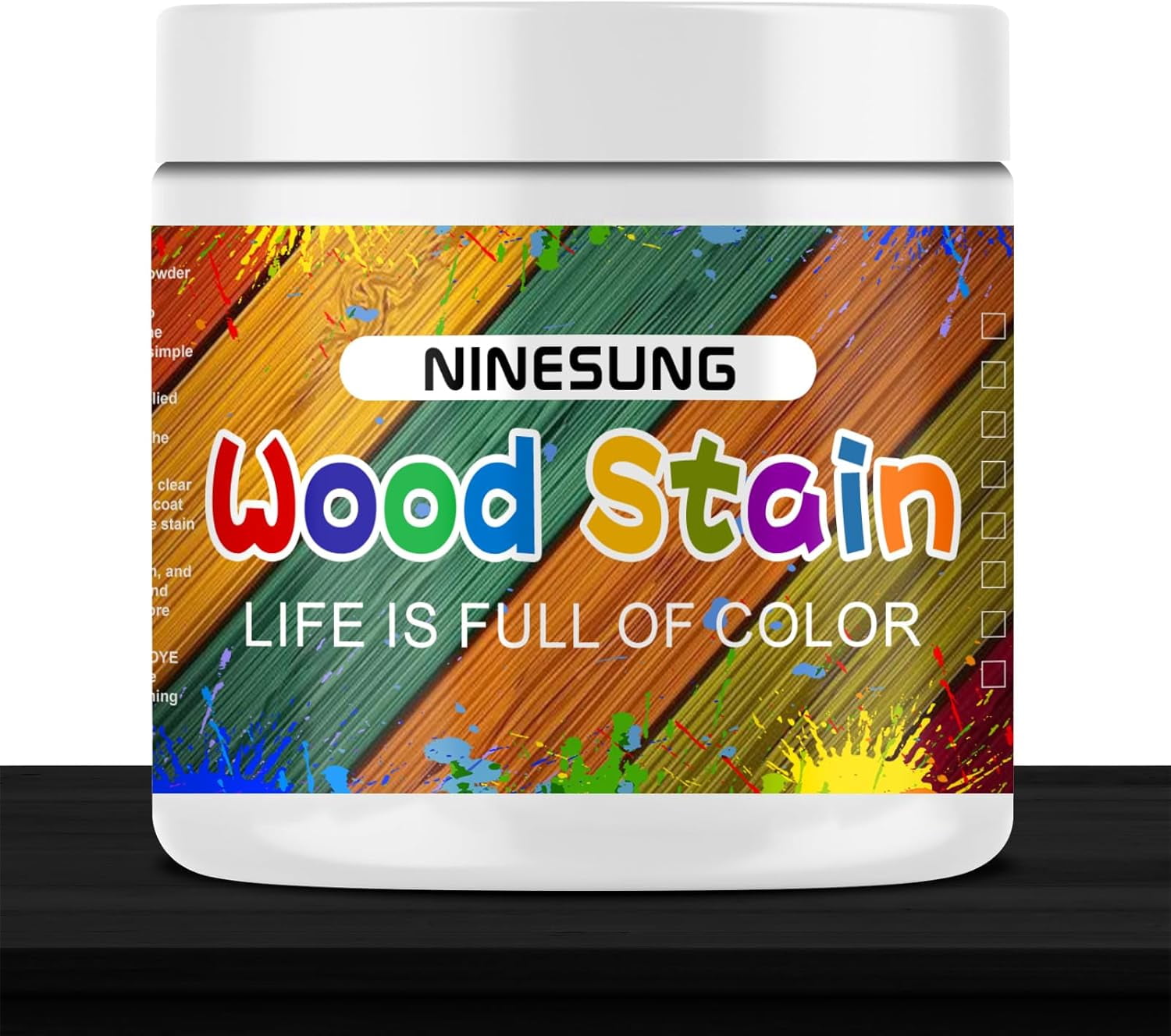Black Wood Stain | Wood Scratch Repair | Colored Wood Stain for Indoor ...