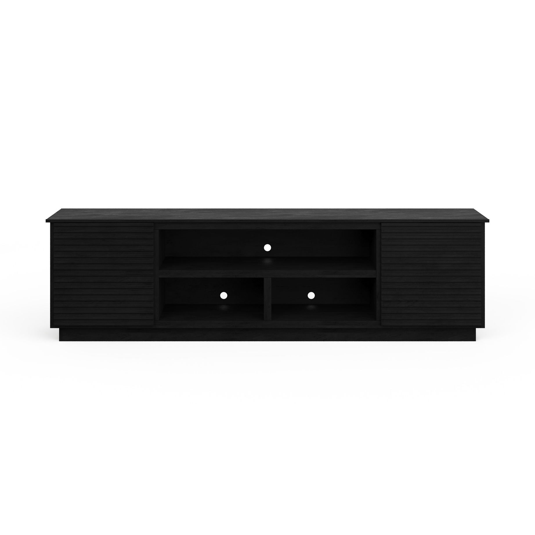 Black Wood TV Console, 89 inches, for Up to 100-inch TVs - Walmart.com