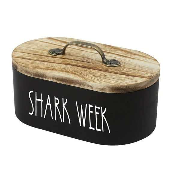 Black Wooden Bathroom Organizer with Lid, Bathroom Countertop Storage ...