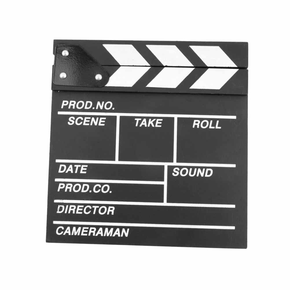 Black Wooden Director Clapper Board Photo Props Film Movie Clapperboard ...
