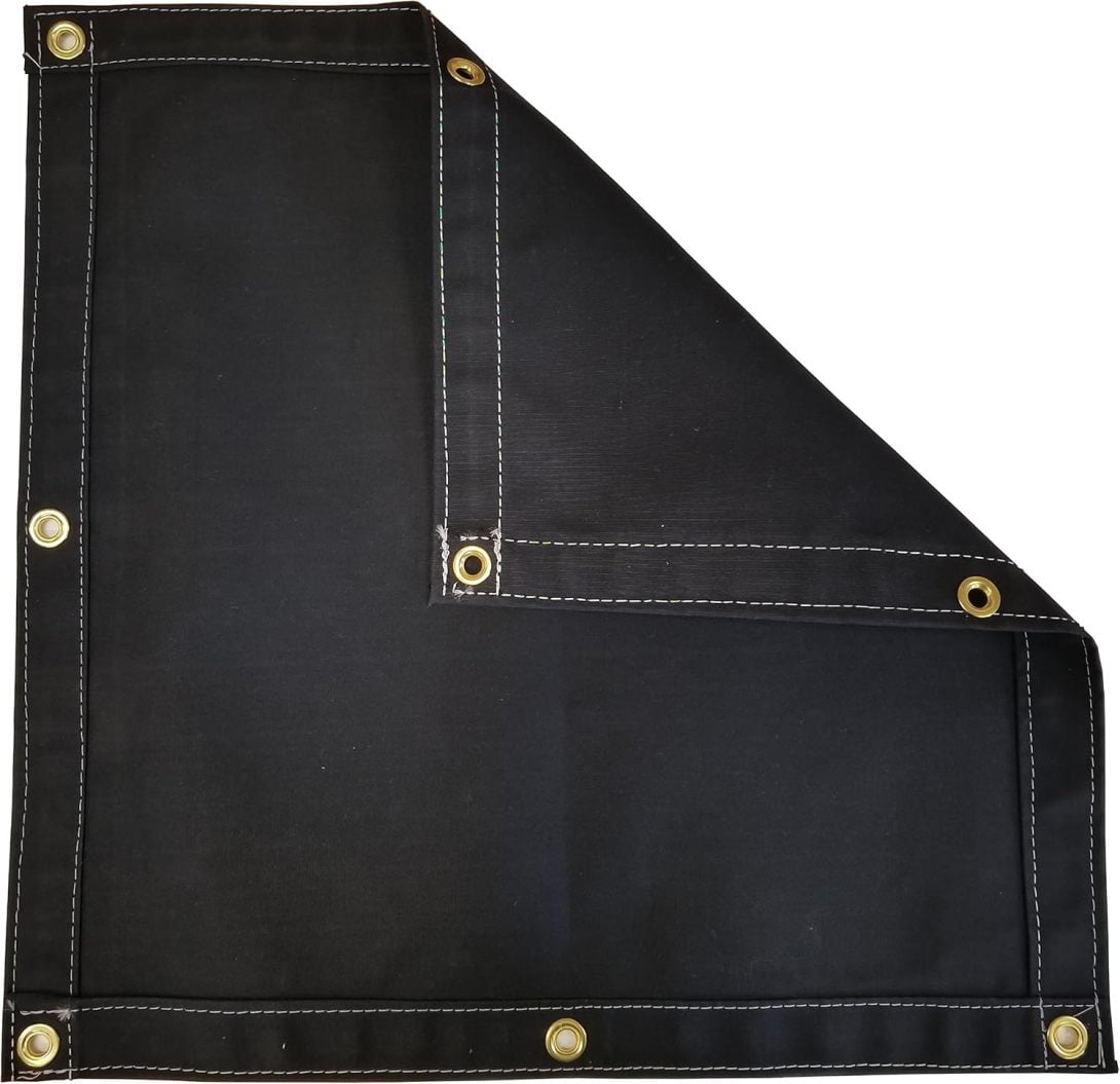 Black Workhorse Polyester Canvas Tarp 8 Ft. x 8 Ft. - 14.5 Oz ...
