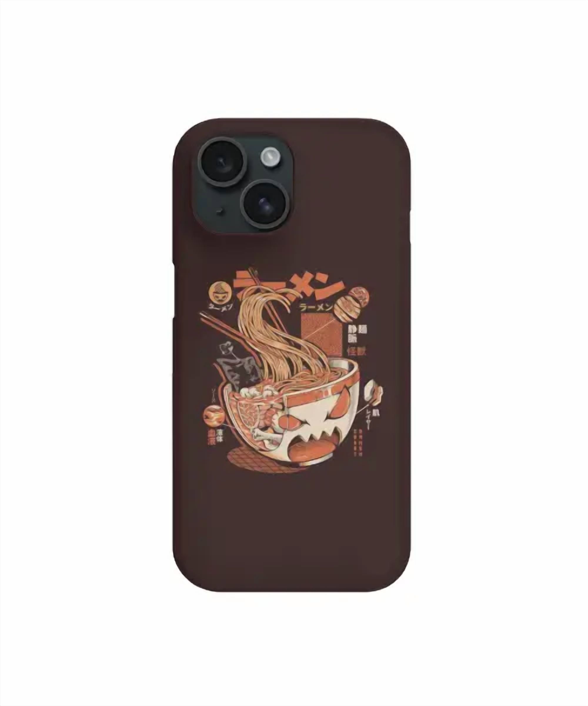 Black X-ray Great Ramen Japanese Food Phone Case for iPhone 16 15 14 13 ...
