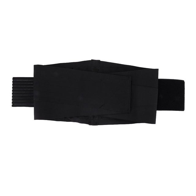 Black XL Adjustable Abdominal Back Support Belt for Waist Strain Relief ...