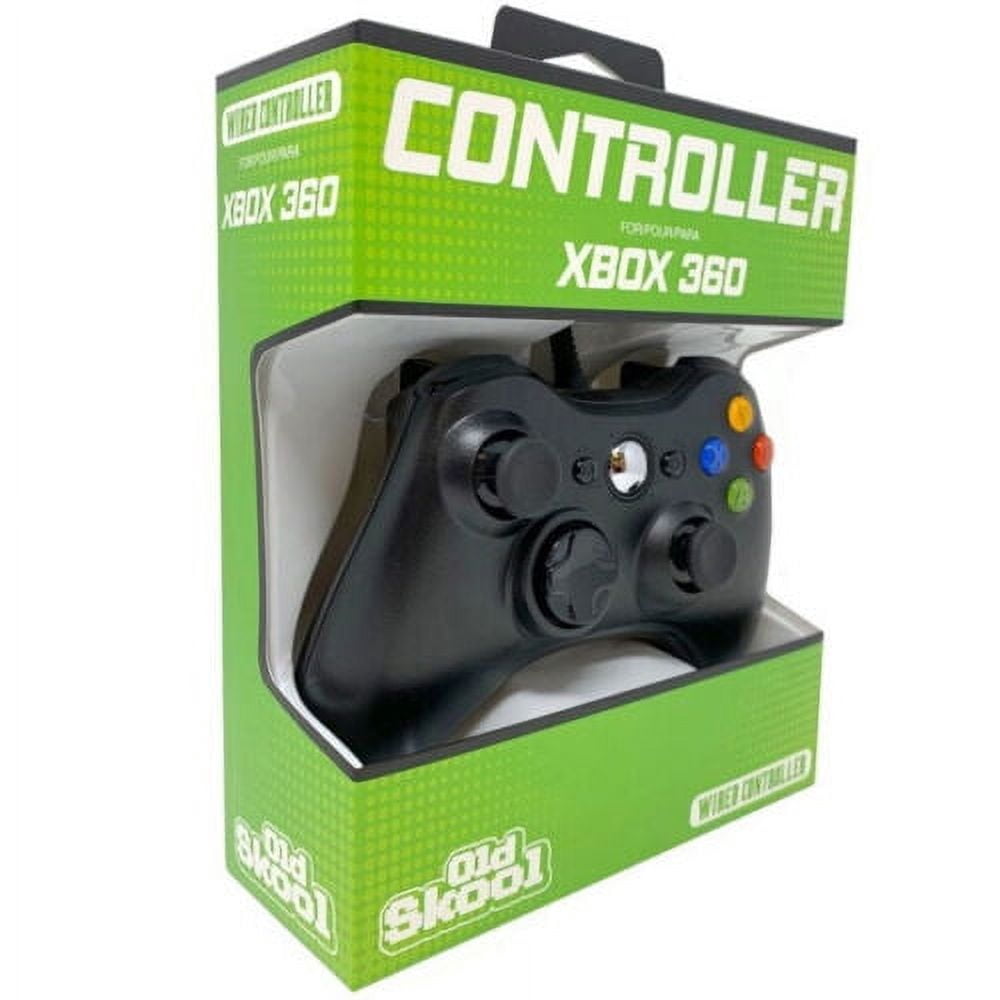 Black Xbox 360/PC Wired USB Controller [Old Skool] Catalog - Walmart.com