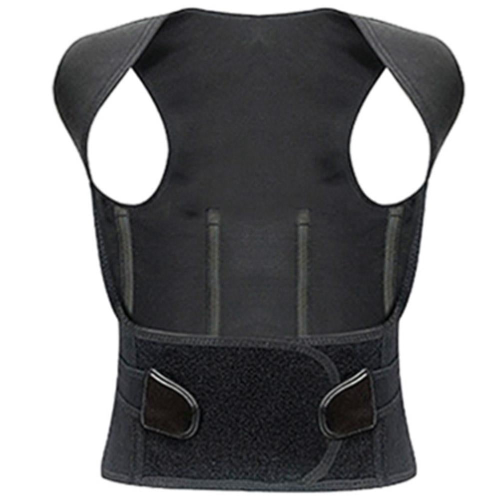 Black Xxl Sports Fitness Vest Back Strap Sports Fitness Back Protection ...