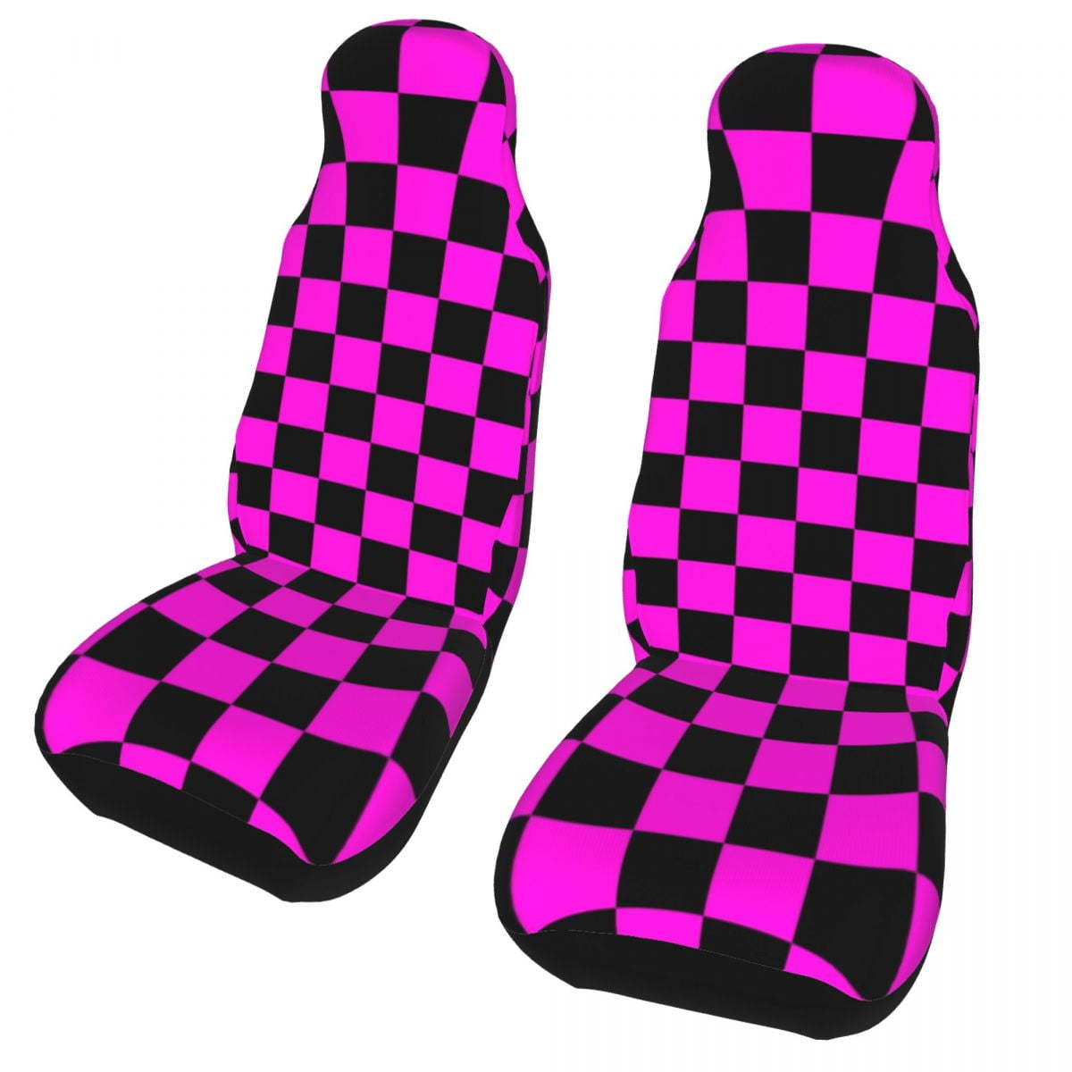 Black Yellow Checkered Universal Auto Car Seat Covers Fit Any Truck RV ...