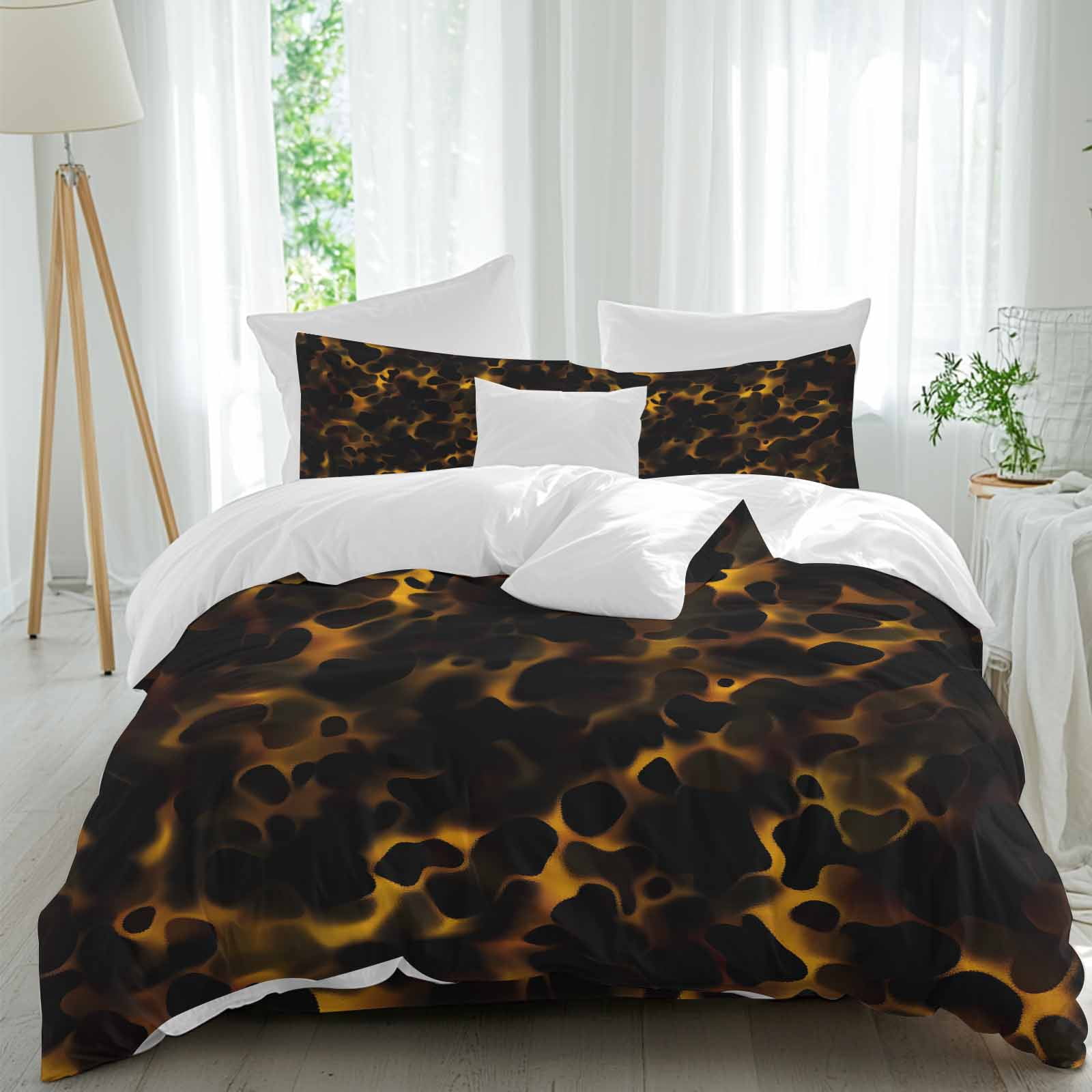 Black And Yellow Comforter Set