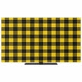 Black Yellow Plaid TV Dust Cover,Stretchable TV Screen Desktop Computer ...