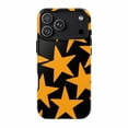Black Yellow Star Tough Case Compatible with Apple iPhone, Dual-Layer ...