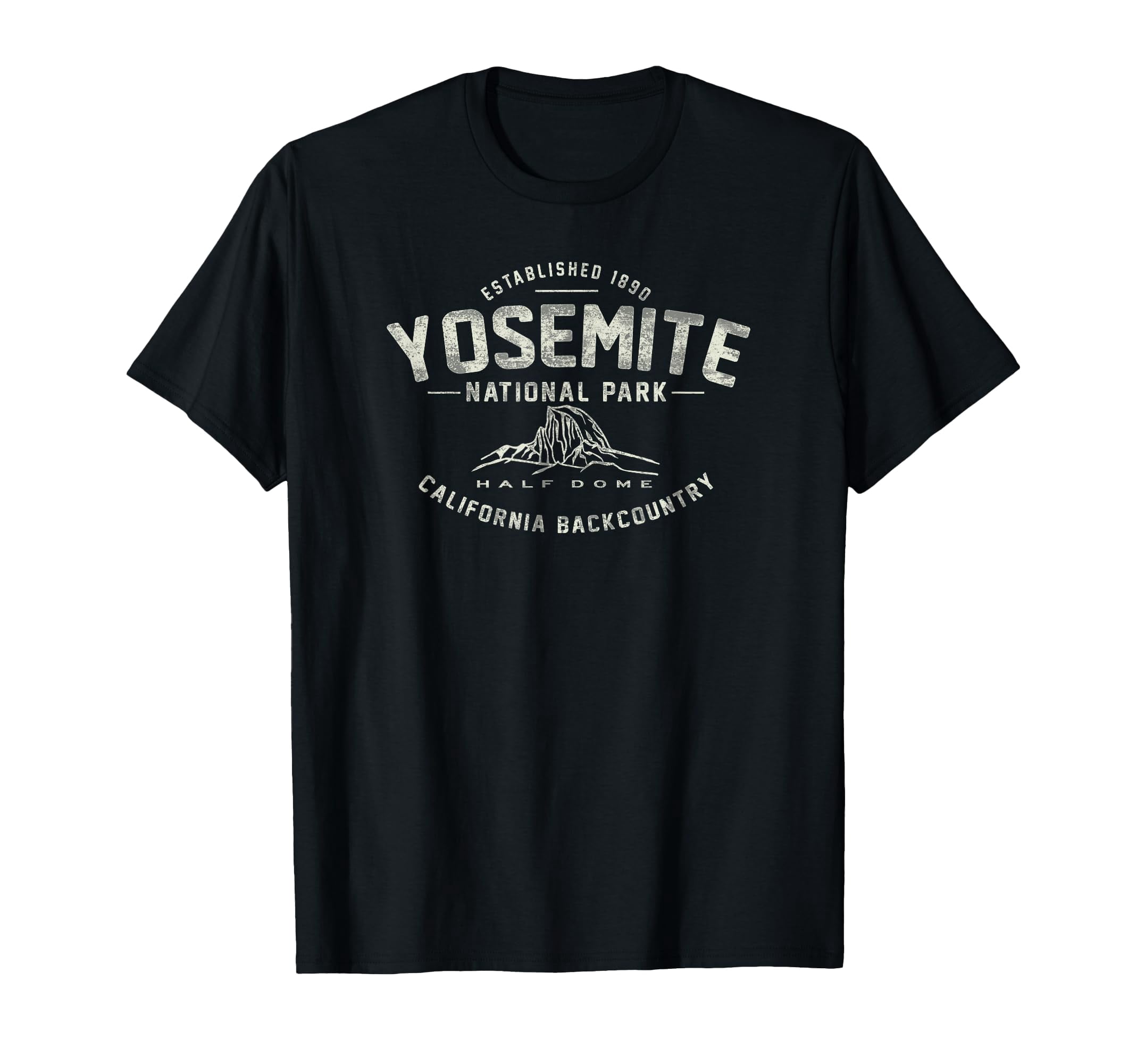 Black Yosemite National Park Half Dome Graphic Comfort Colors T-Shirt ...