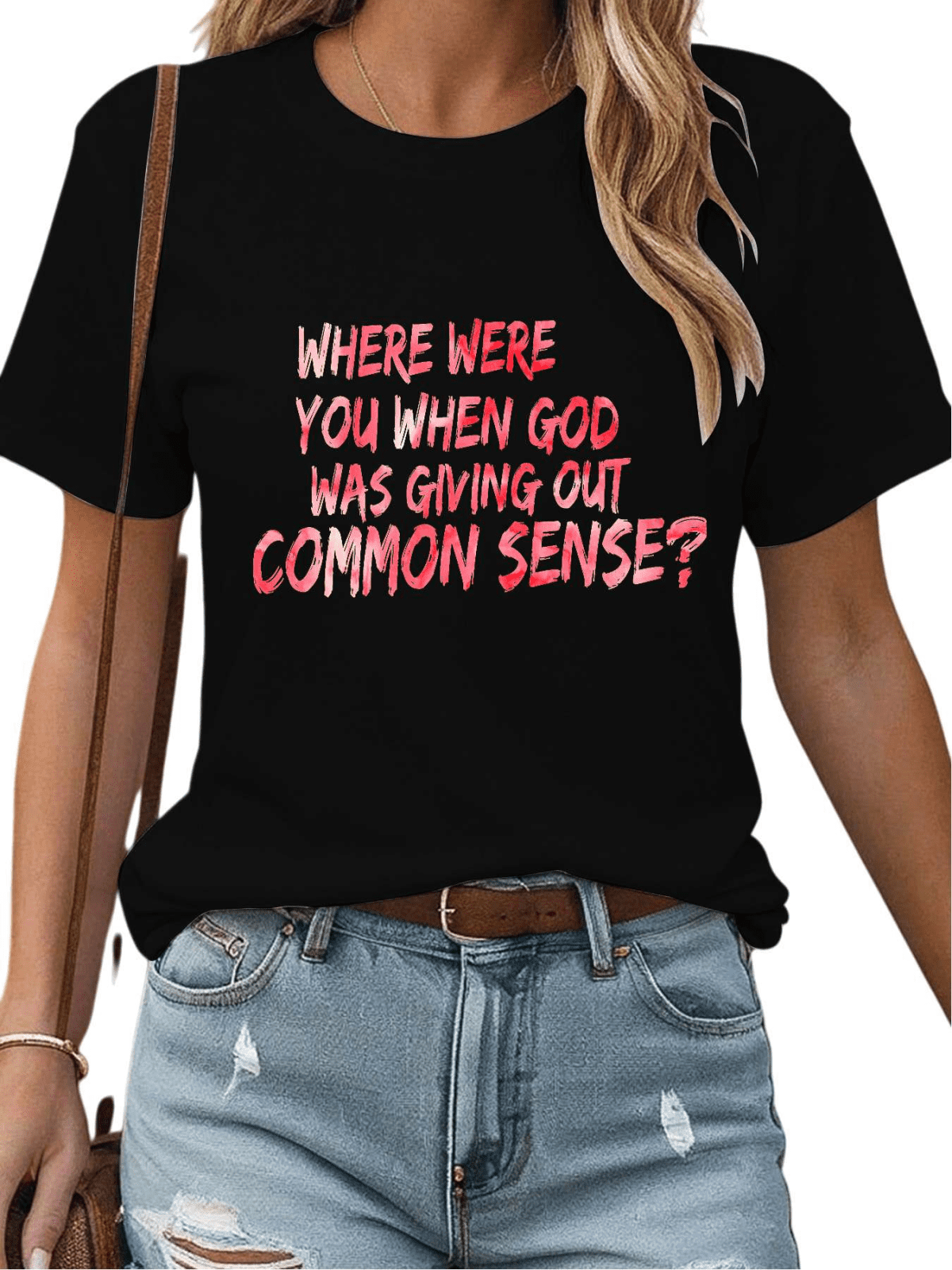 Black Where Were You When God Was Giving Out Common Sense Red ...
