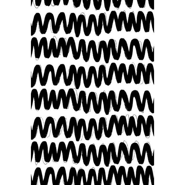 Black Zig Zag Pattern Poster Print - Treechild (18 x 24) - Walmart.com