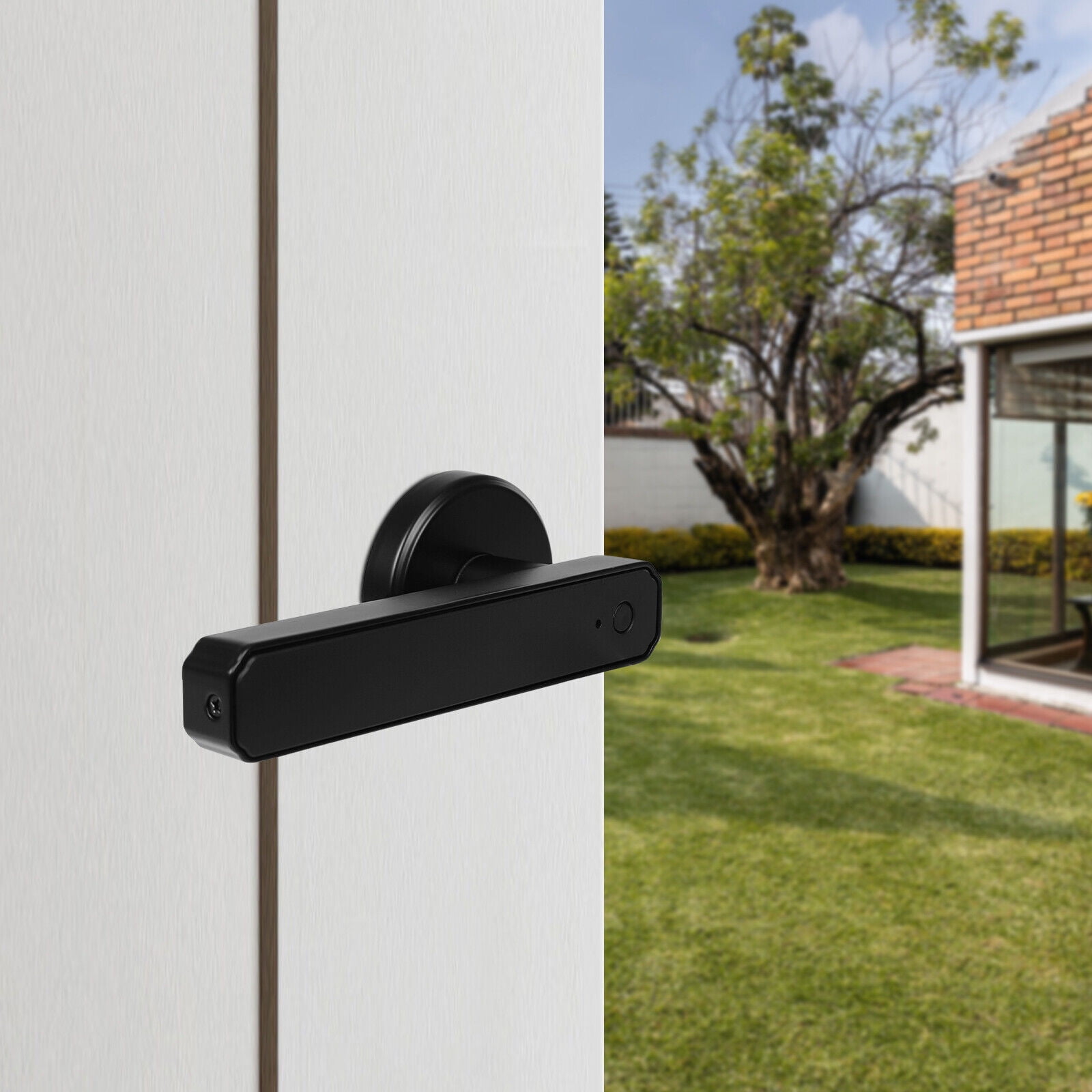 Black Zinc Alloy Finger Print Lock, Bedroom Door Lock Keypad Door Lock ...