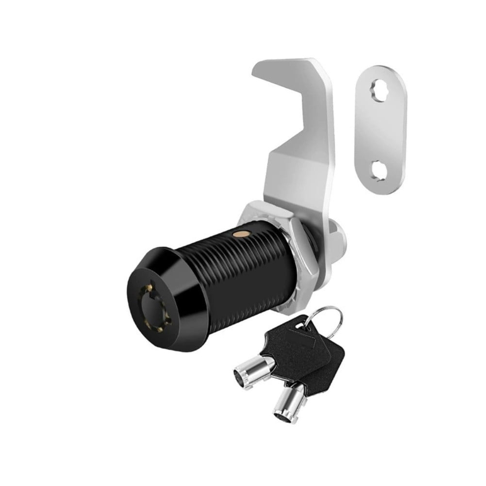 Black Zinc Alloy Toolbox Lock With Keys Cabinet Locks Keyed Alike Hook ...