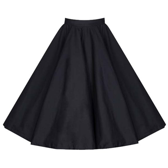 Black Zip Up Skirts for Ladies Midi Medieval High Leg A Line ...
