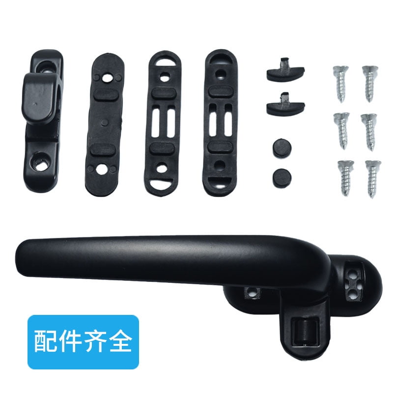 Black aluminium alloy door and window lock puller Internal and external ...