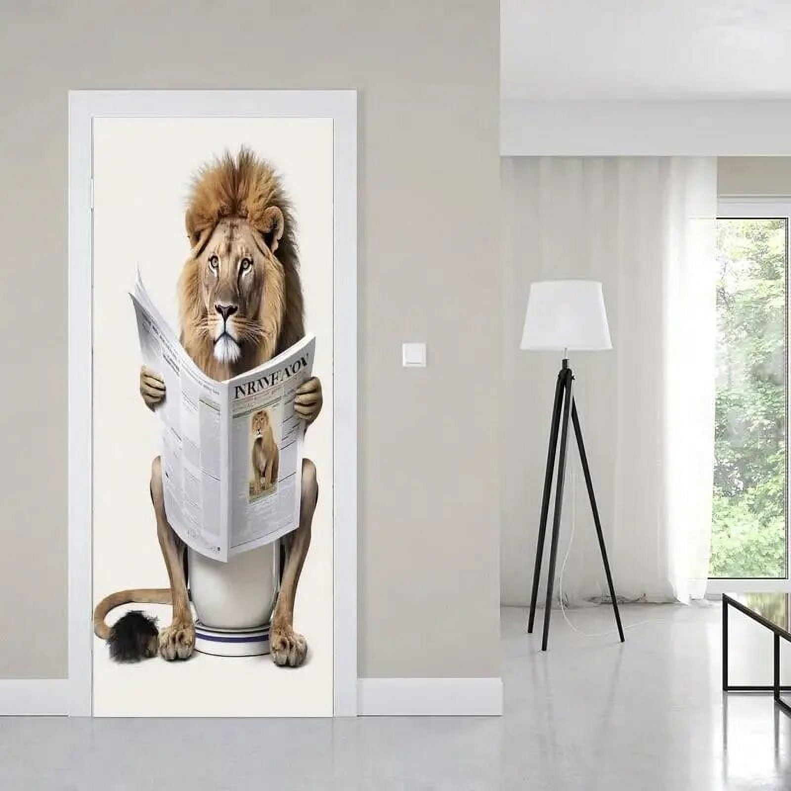 Black analog door wallpaper Modern tech style PVC self-adhesive bedroom ...