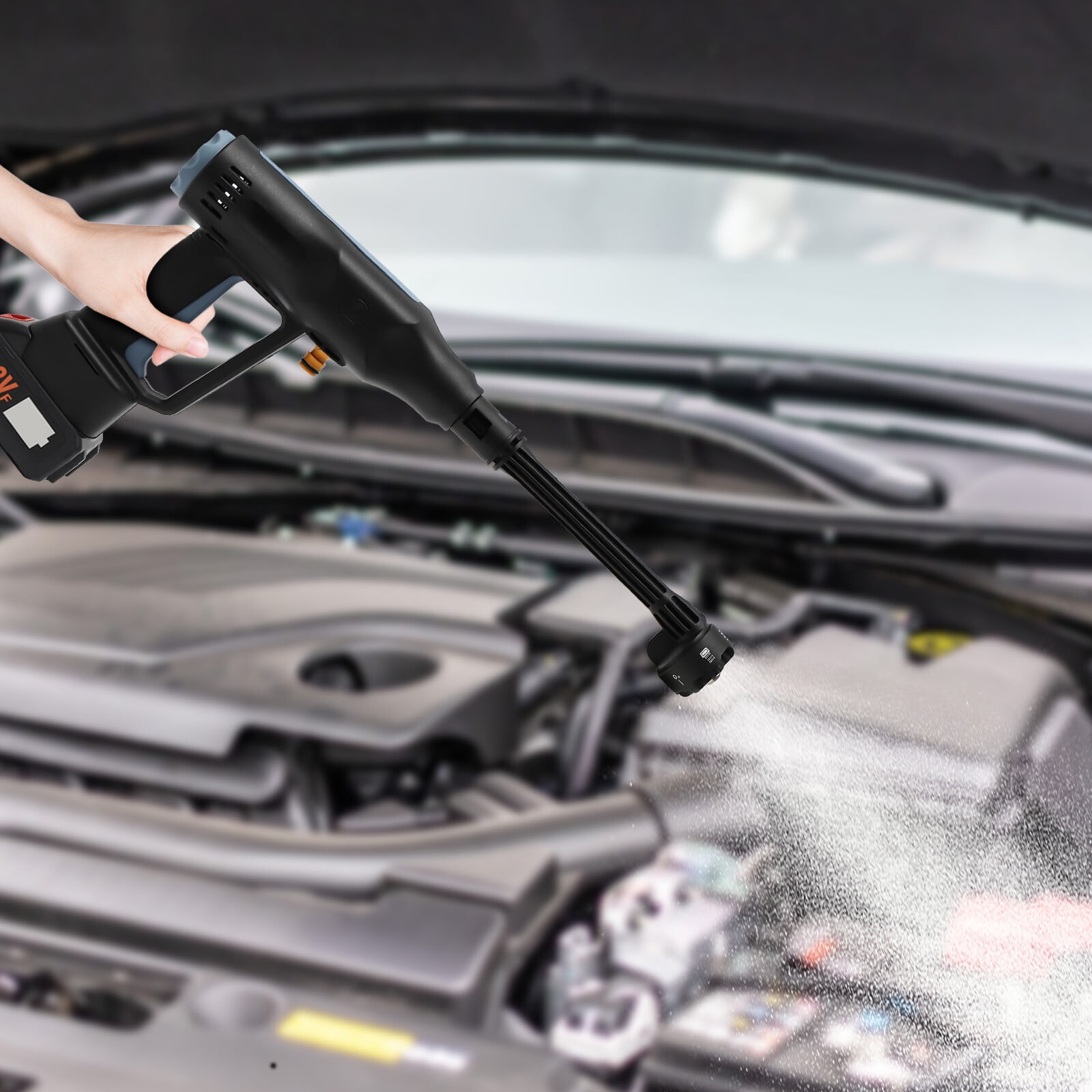 Black and Blue Electric High Pressure Water Spray Car Gun Cordless ...