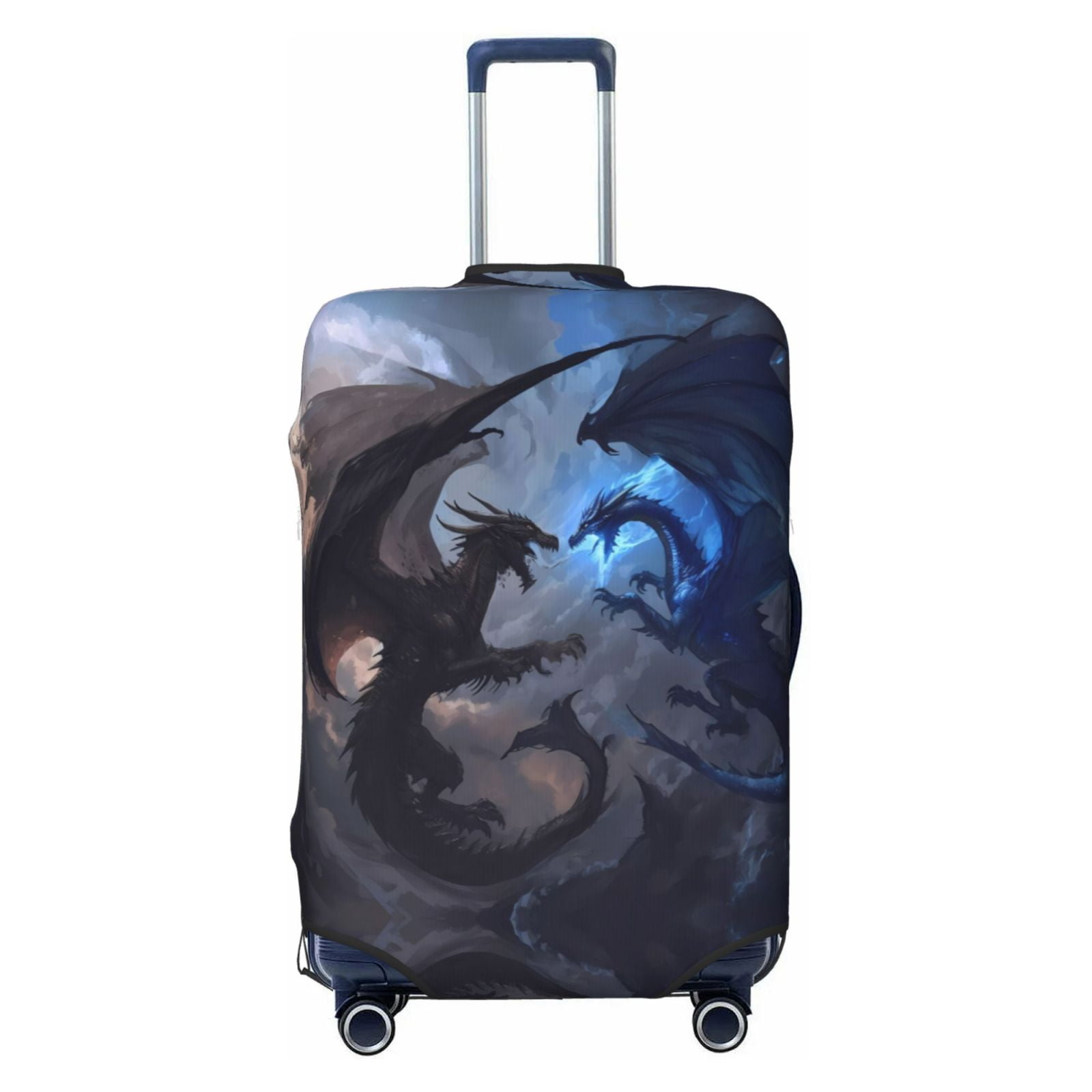 Black and Blue Lightning Dragon Luggage Cover Anti Scratch, Elastic ...