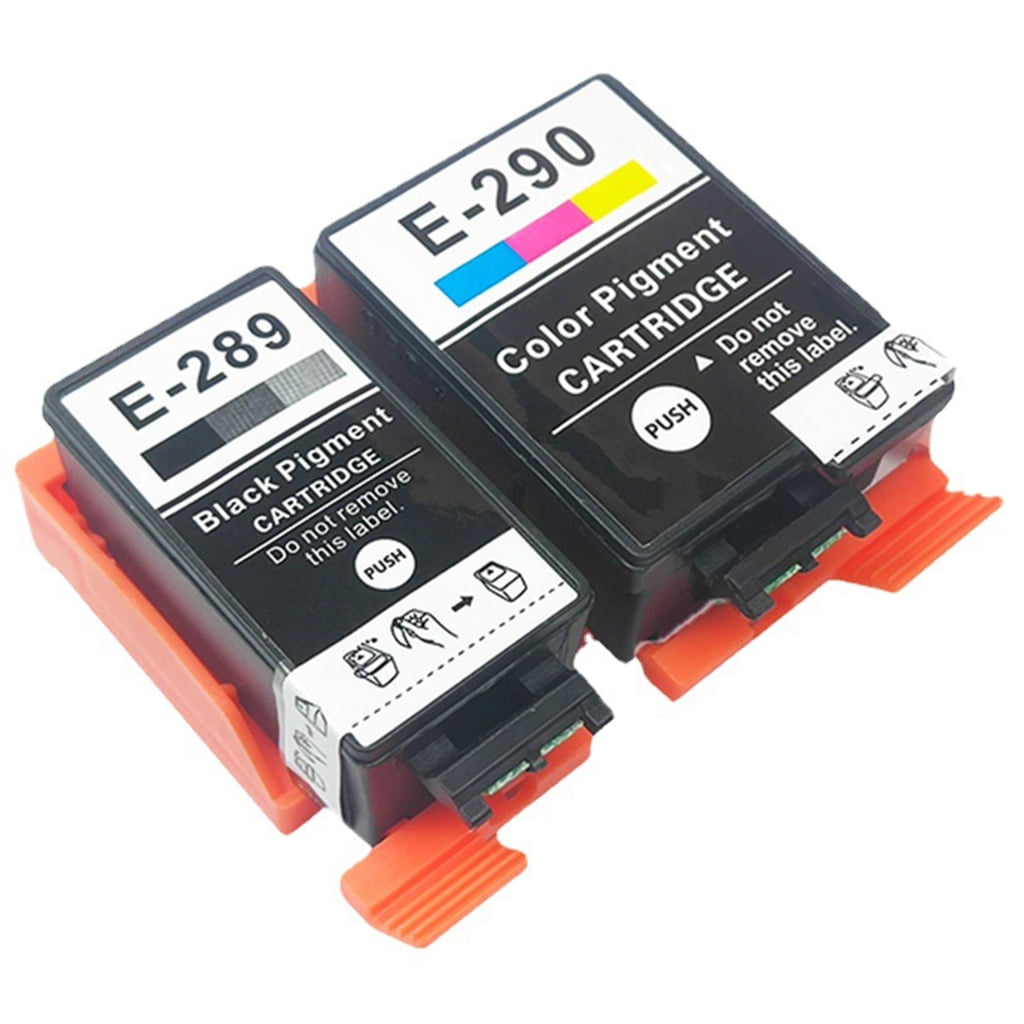 Black and Color Pigment Cartridges E-289 E-290 Printer Inks ...