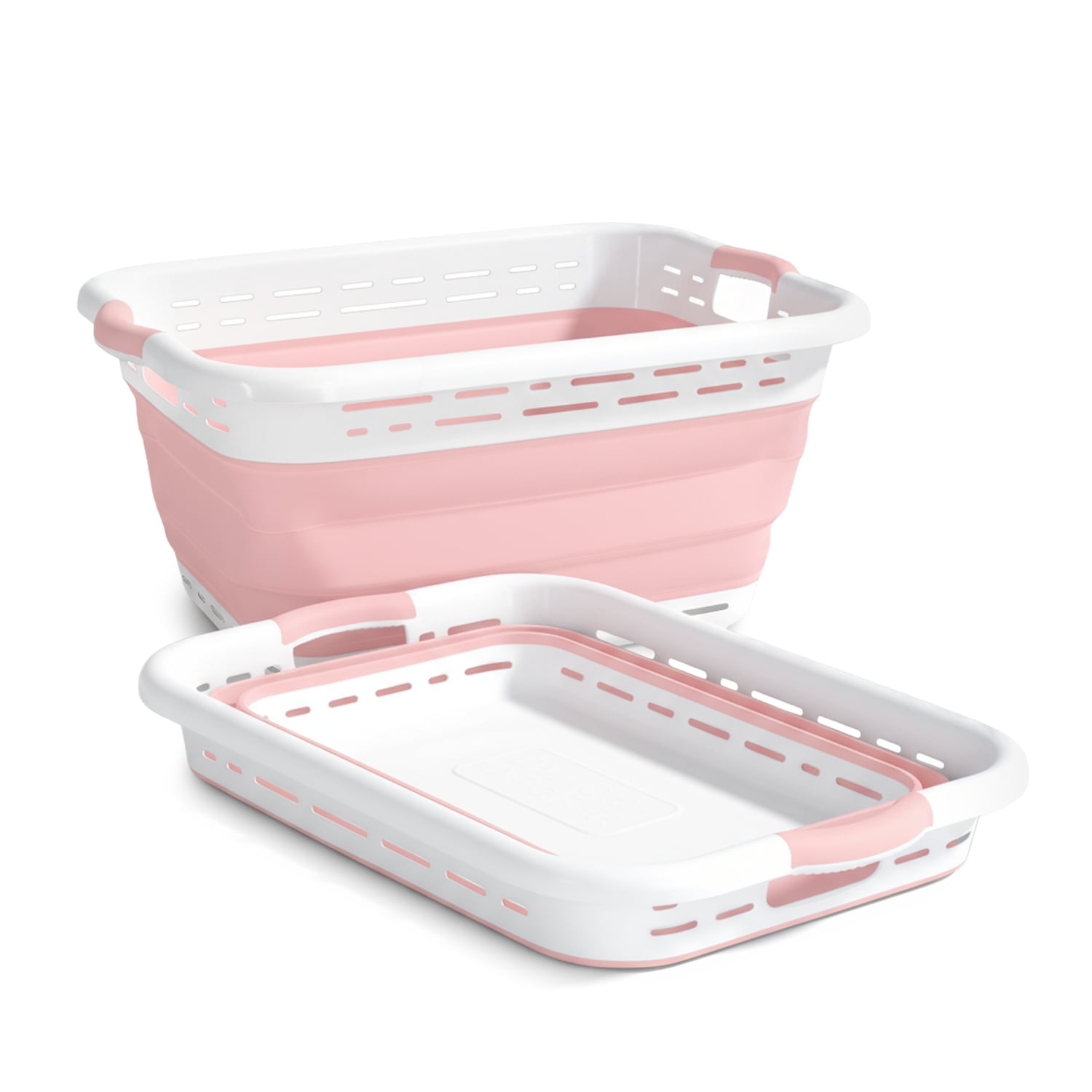Black and Decker Collapsible Laundry Basket, Pink - Walmart.com