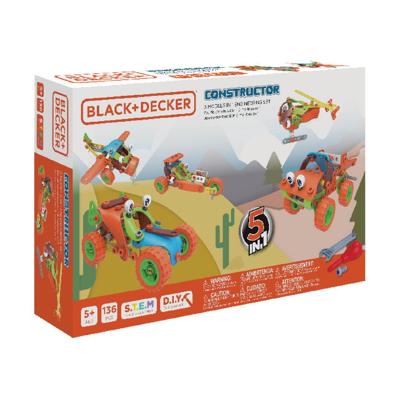 Black and Decker Kids Constructor 5 Models in 1 Set - Walmart.com