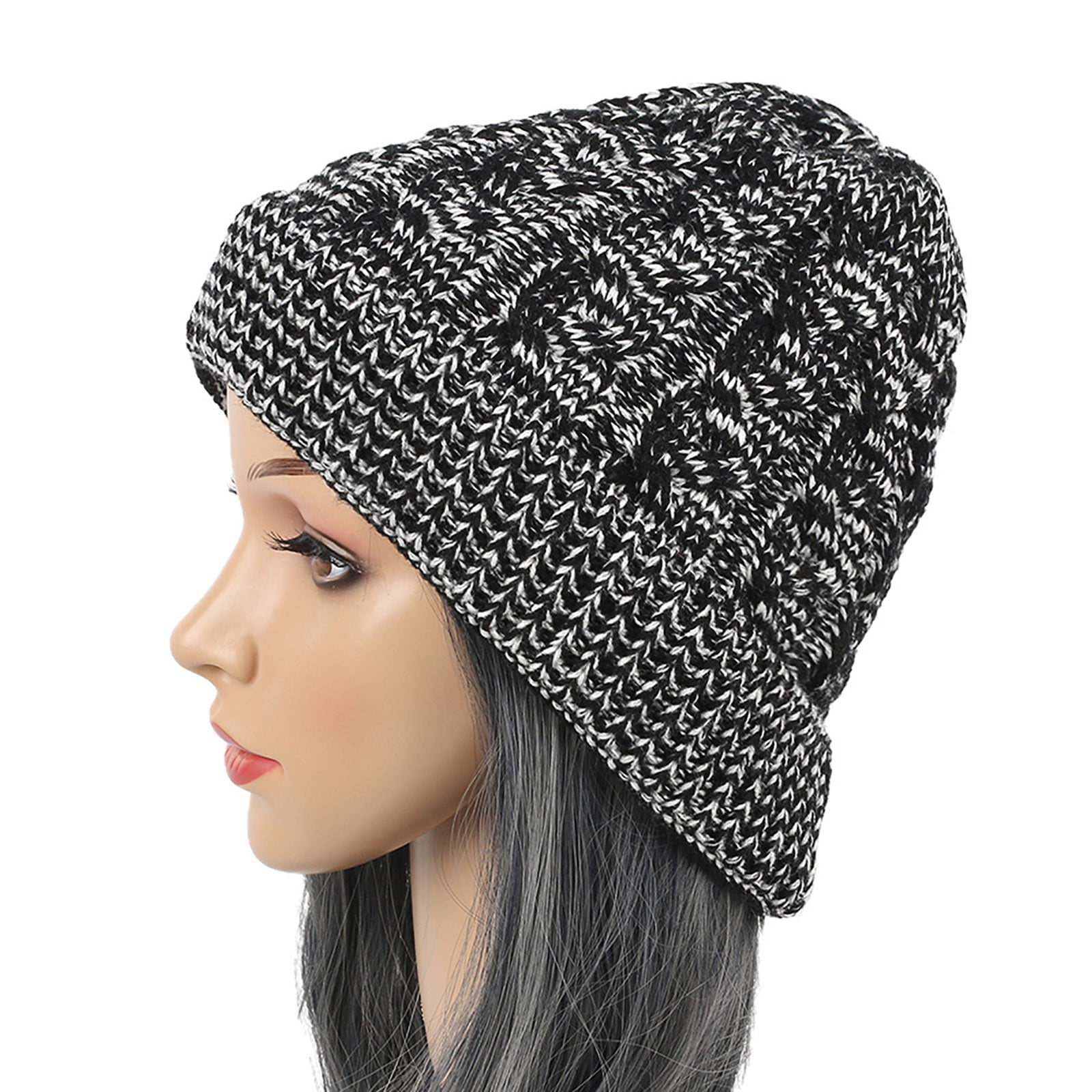 Friday Deals Aueoeo Winter Fleece Lined Knitted Beanie Hat for Men ...