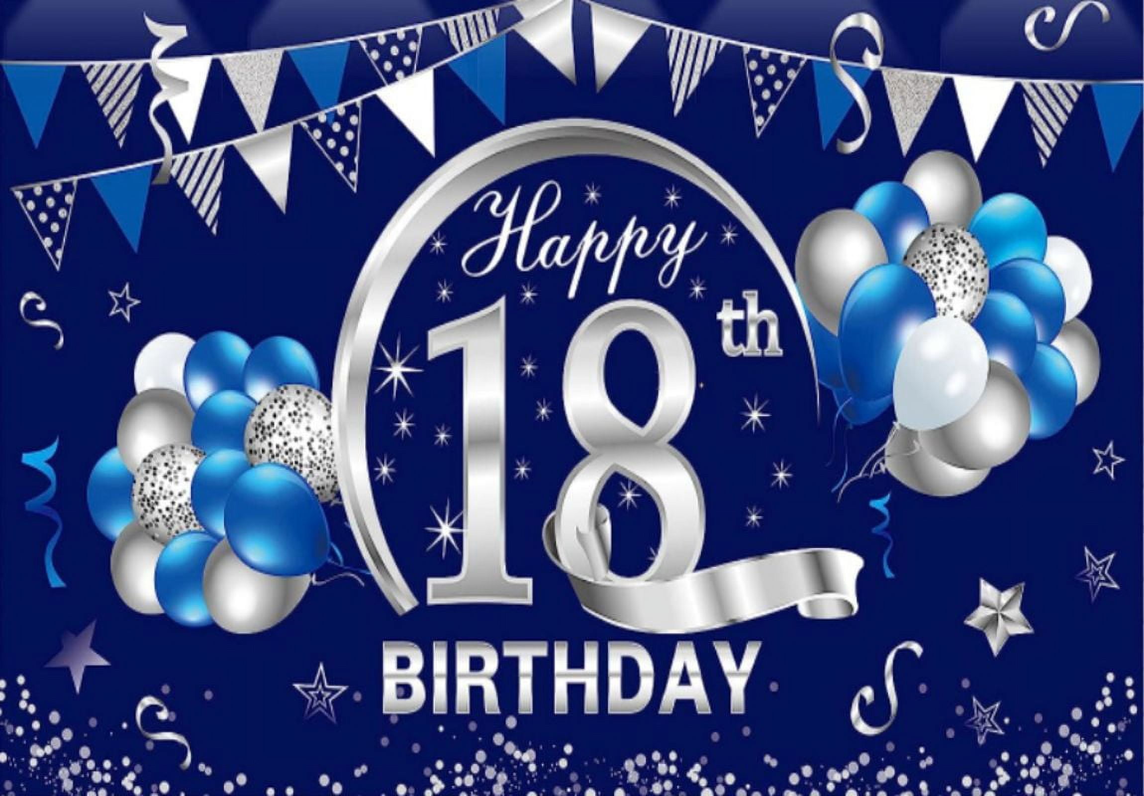 Black and Gold 18th Birthday Background Birthday Party Photography ...