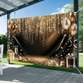Black and Gold Backdrop Gold Black Prom Backdrop Black and Gold Party ...