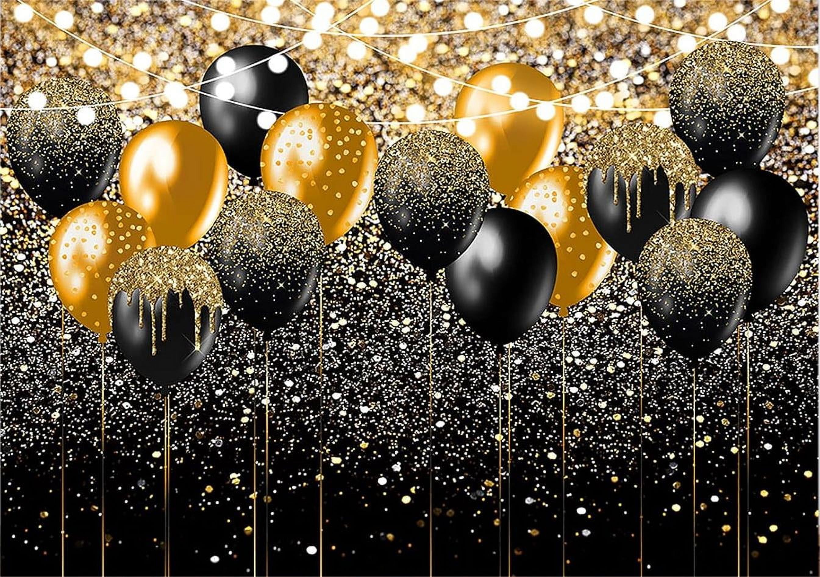 Black and Gold Backdrop Golden Spots Glitter Golden Photography Men ...