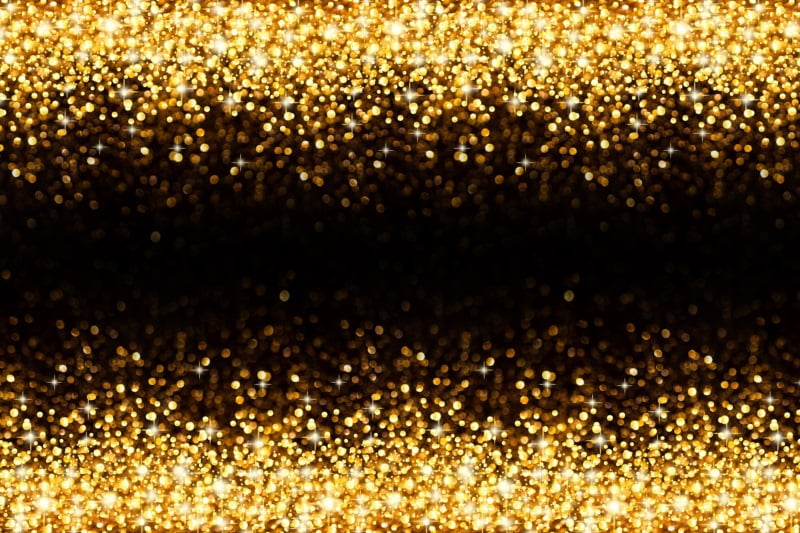 Black and Gold Backdrop Sparkle Shining Dots Women Men Birthday Wedding ...