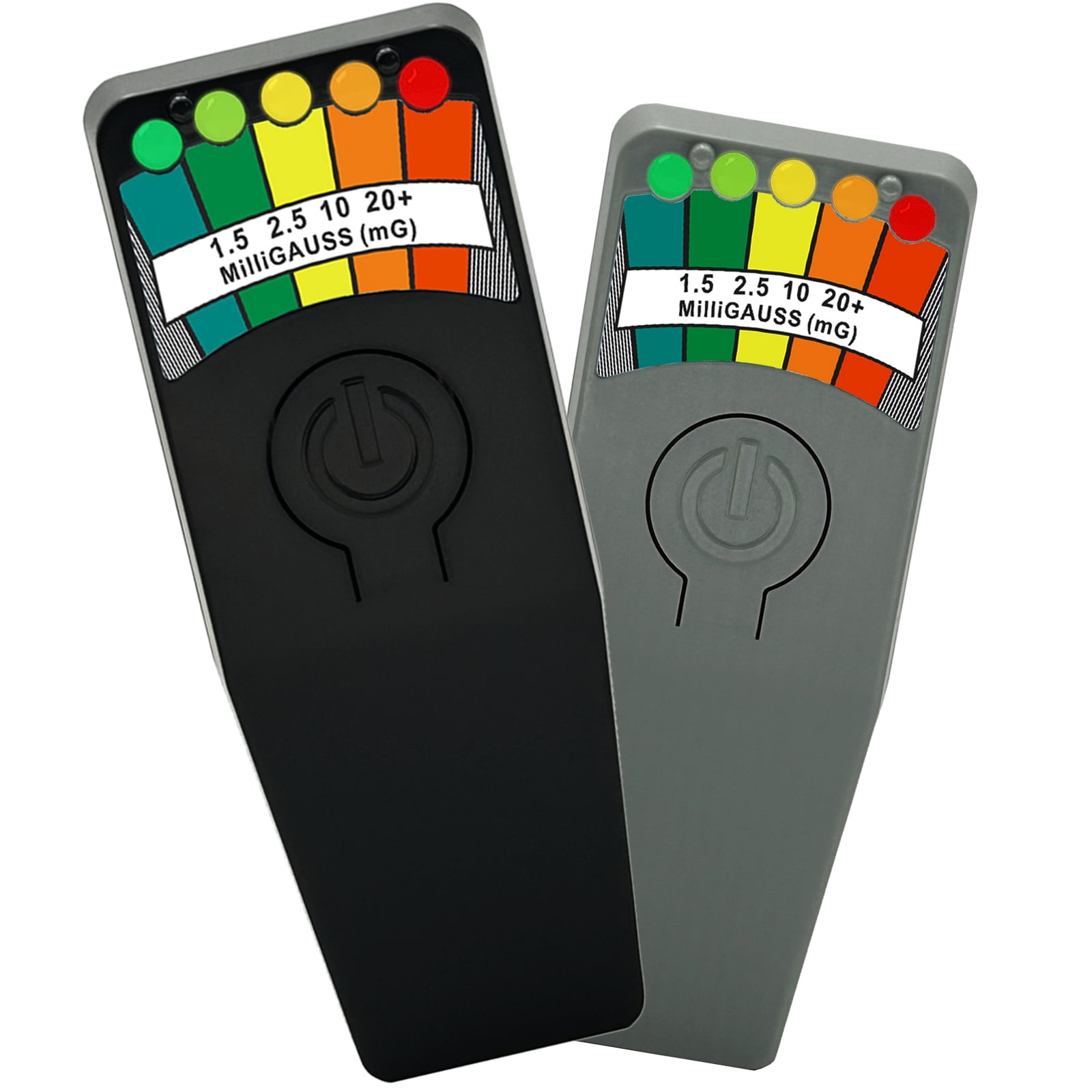 Black and Gray 2 Pack EMF Meter Ghost Hunting Magnetic Field Detector ...