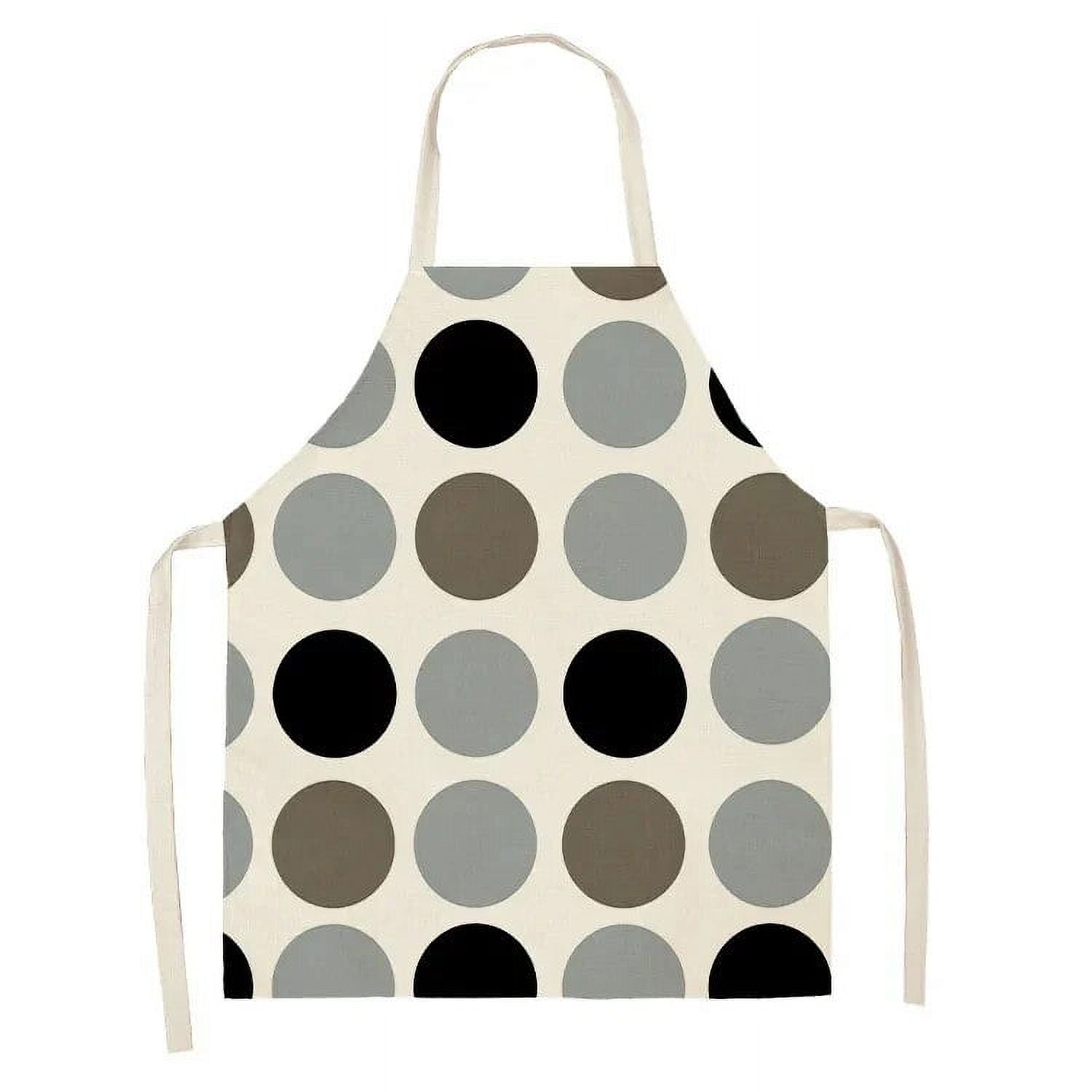 Black and Gray Geometric Pattern Kitchen Apron Kitchen Apron Women ...