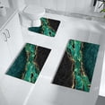 Black and Green Bathroom Rugs, Green Marble Hunter Dark Green Bath Rug ...