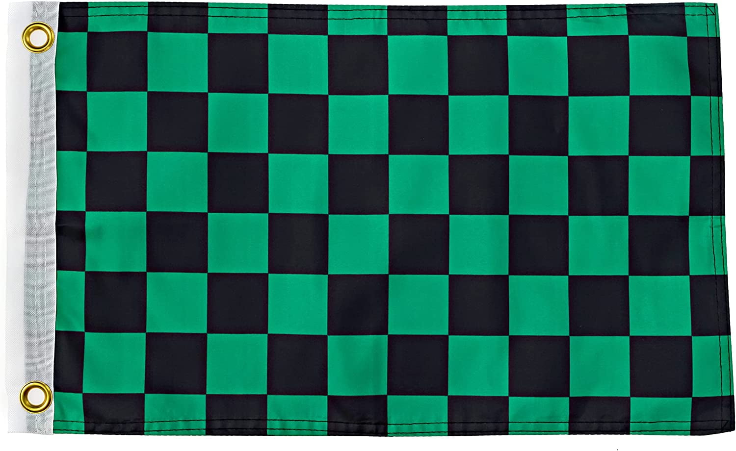Black and Green Checkered Flag 12x18 Inches - Perfect for UTV ATV SxS ...