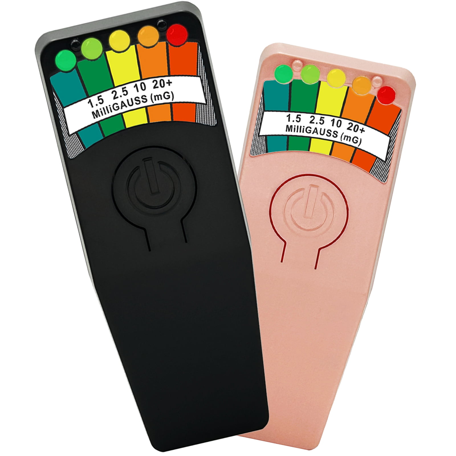 Black and Pink 2 Pack EMF Meter Ghost Hunting Magnetic Field Detector ...