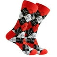 Black and Red Argyle Pattern Socks from the Sock Panda - Walmart.com